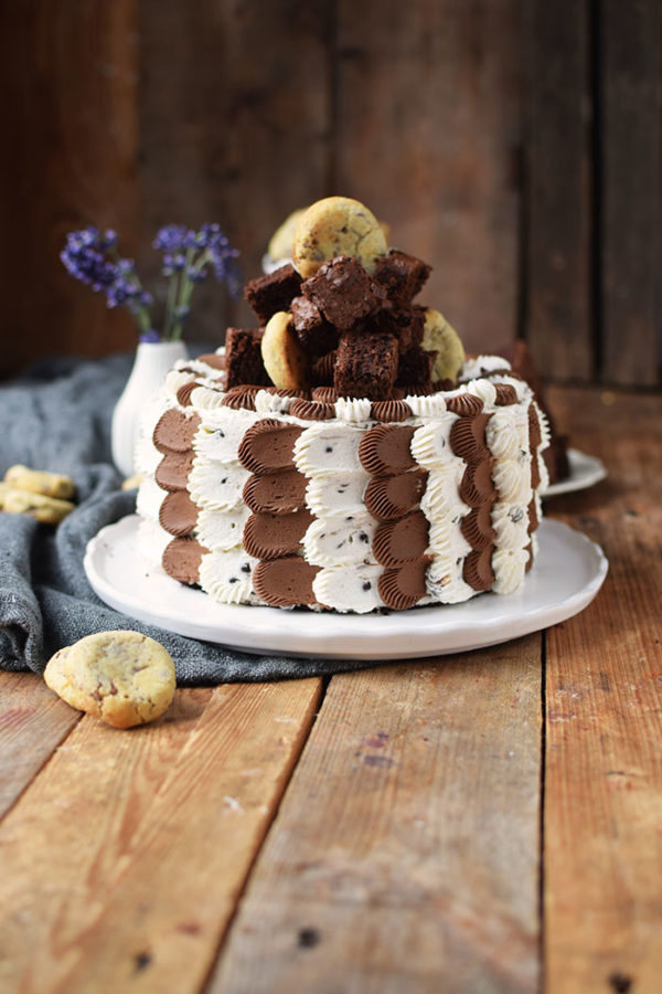 Brownie-Cookie-Torte - Brownie Cookie Cake