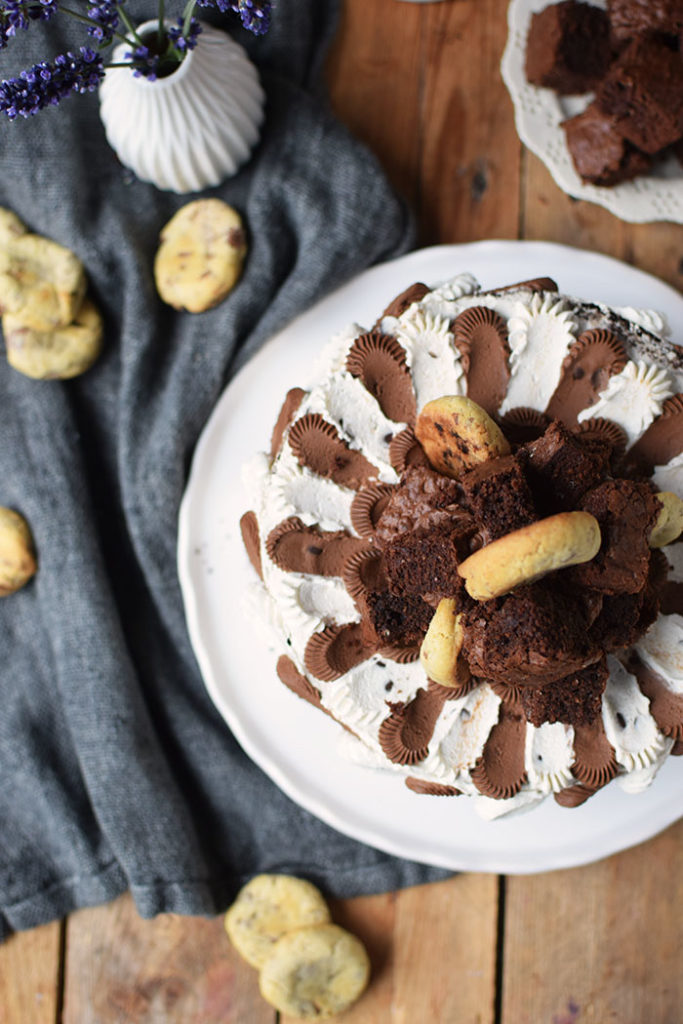 Brownie-Cookie-Torte - Brownie Cookie Cake