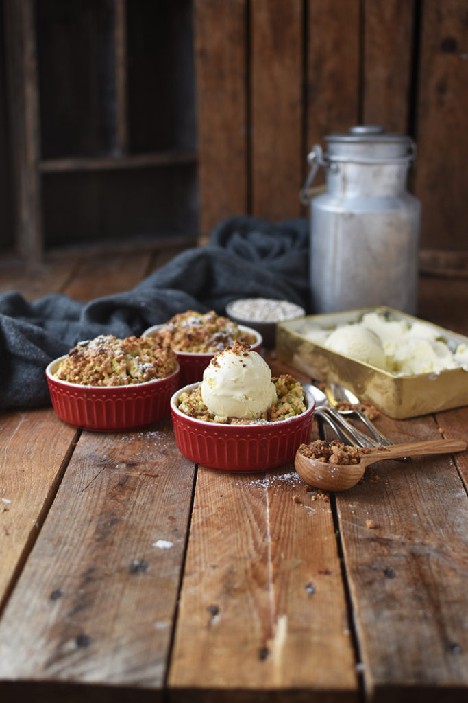 Apple Crumble mit Schokoladeneis und Calendar of Ingredients ⋆ ...