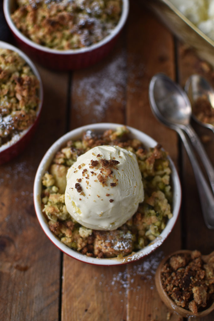 Apple Crumble mit Schokoladeneis und Calendar of Ingredients ⋆ ...