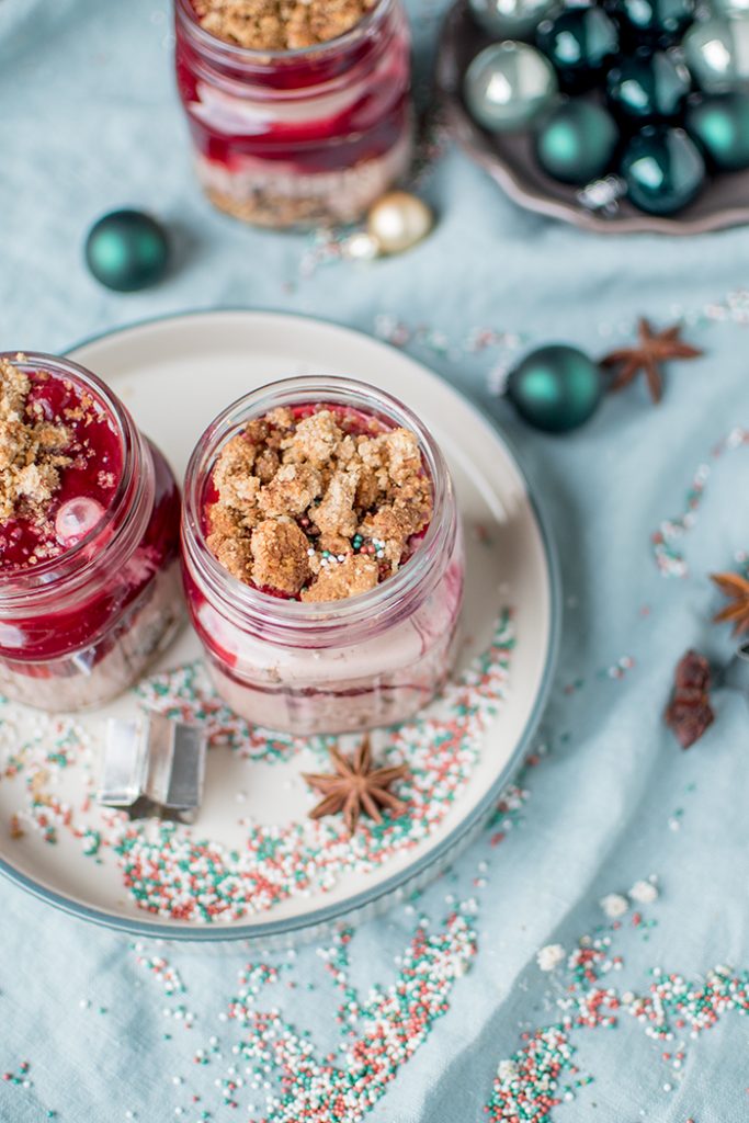 Winter-Trifle-Dessert mit Joghurt und Spekulatius ⋆ Knusperstübchen