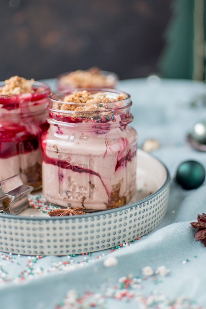 Winter-Trifle-Dessert mit Joghurt und Spekulatius ⋆ Knusperstübchen
