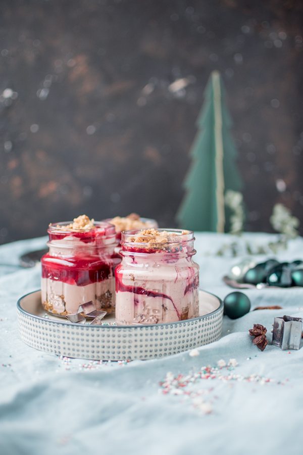 Winter-Trifle-Dessert mit Joghurt und Spekulatius ⋆ Knusperstübchen