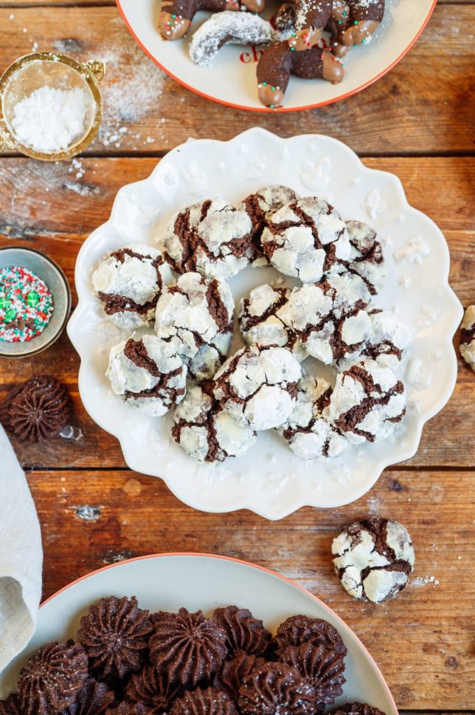 Schoko-Plätzchen: Schoko-Spritzgebäck, Schoko-Lebkuchen-Plätzchen und ...